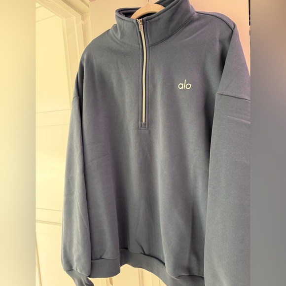 ALO Yoga | Tops | Brand New Never Wornalo Bluestone4 Zip Pulloverxltags ...